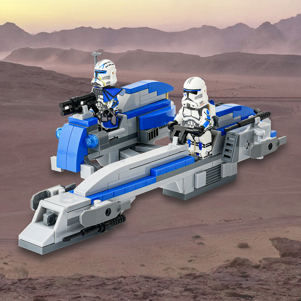 MOC2074 Star Wars BARC Speeder With Sidecar Building Blocks Bricks Kids ...