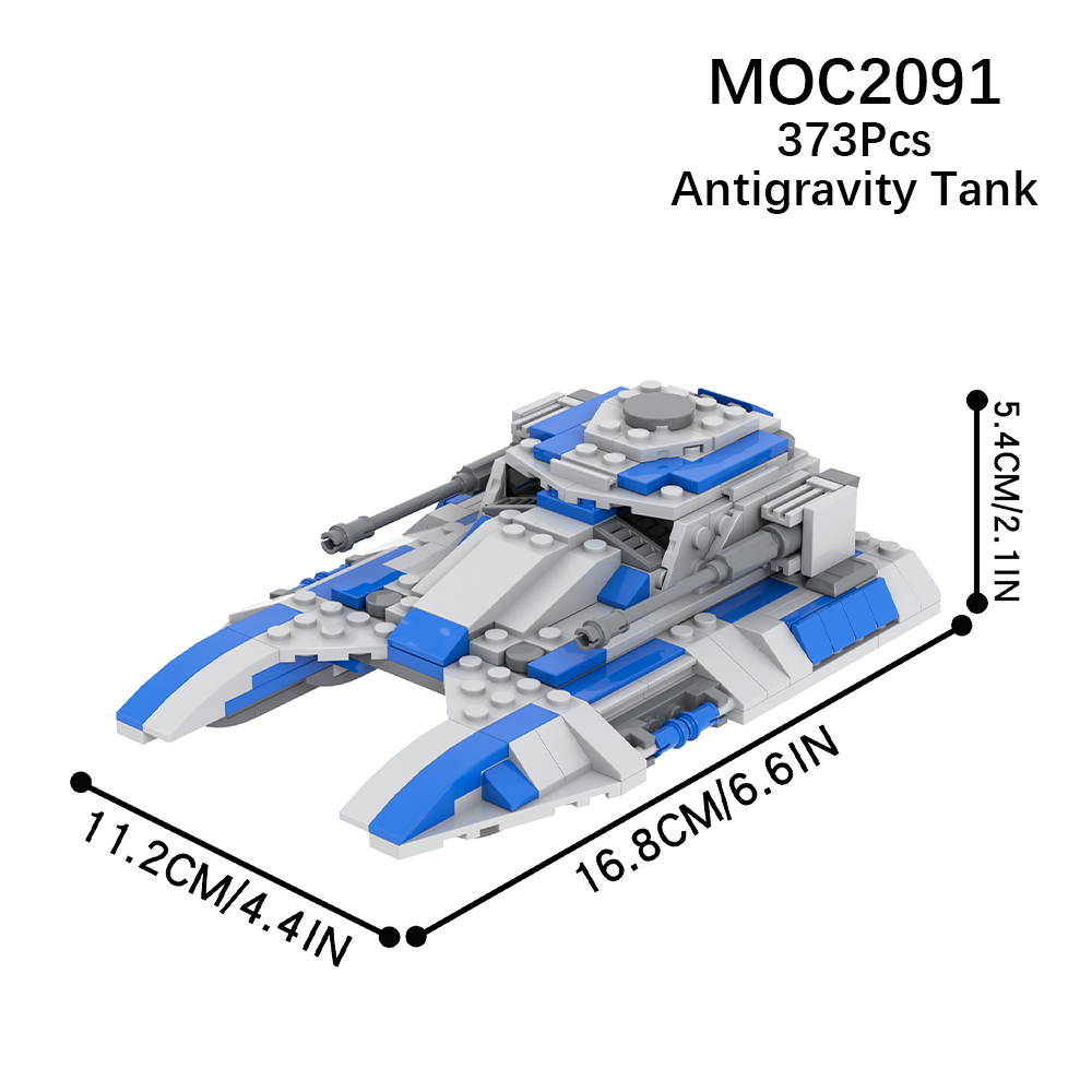 MOC2091 Star Wars Republic Fighter Tank With 501st Legion Stormtrooper ...