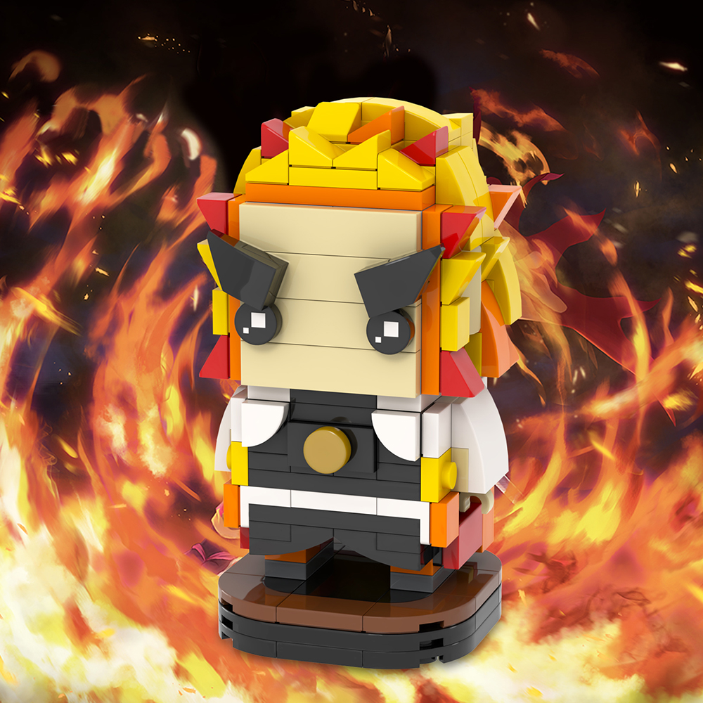 MOC1170 Creativity series Demon Slayer Rengoku Kyoujurou brickheadz ...