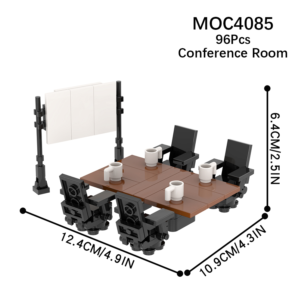 MOC4085 City Series Conference Room Building Blocks Bricks Kids Toys ...