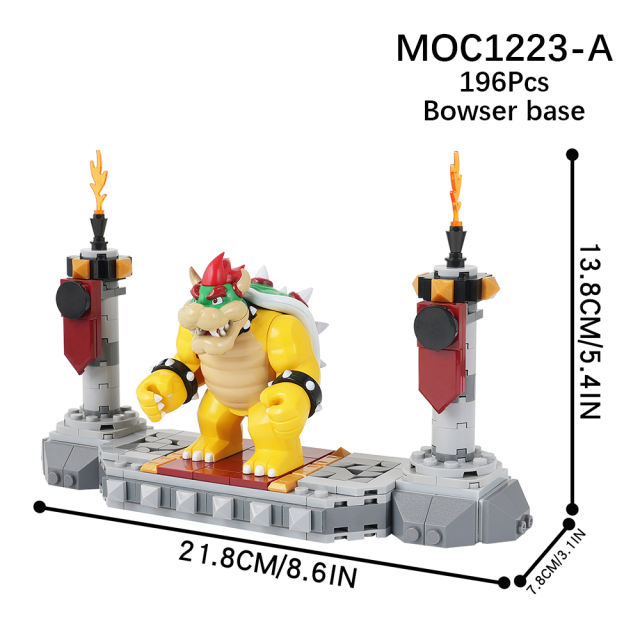 MOC1223 Creativity series Bowser base Building Blocks Bricks Kids Toys ...