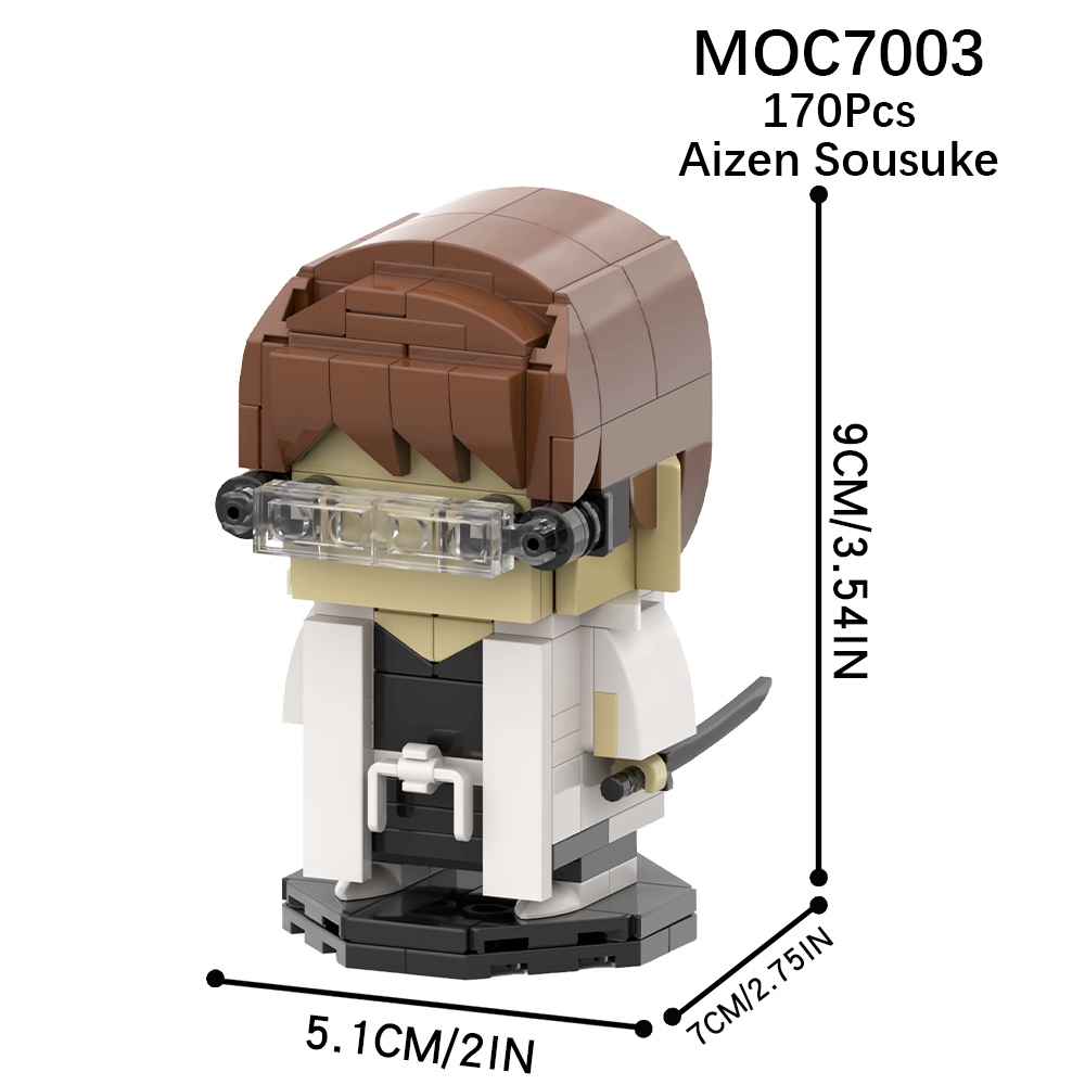MOC7003 Creativity series BLEACH Anime Aizen Sousuke Action Figure ...