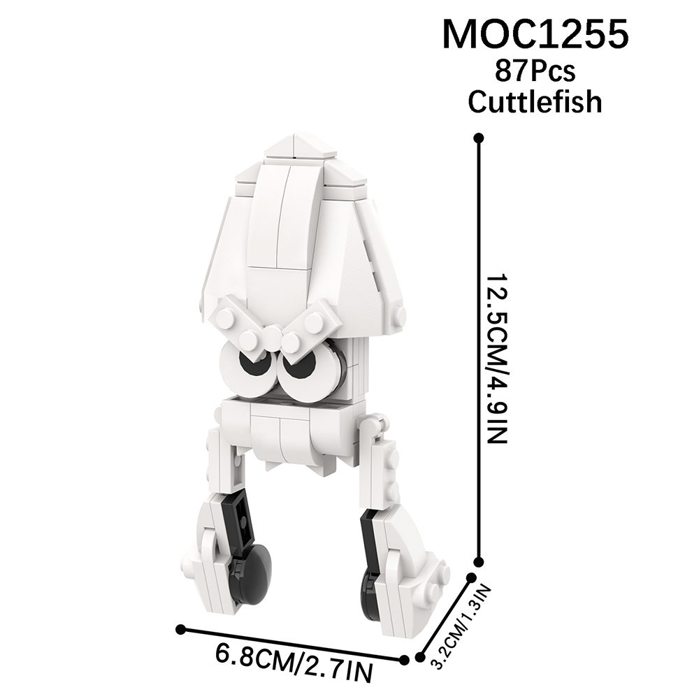 MOC1255 Creativity series Animal Cuttlefish Character Building Blocks ...
