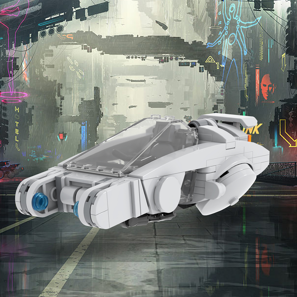 MOC1247 Creativity series Cyberpunk Hover Car Model Building Blocks ...