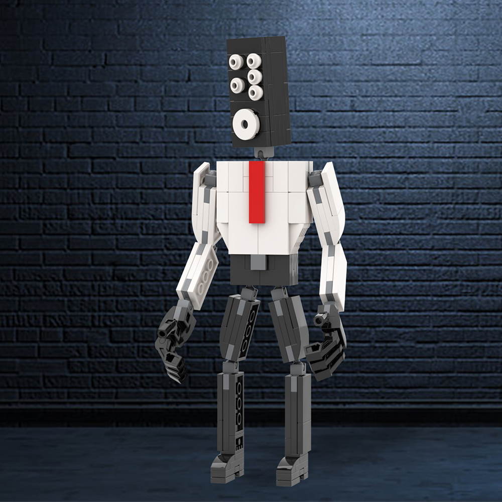 MOC1306 Creativity series Skibidi Toilet Brick Woofer MAN Character ...