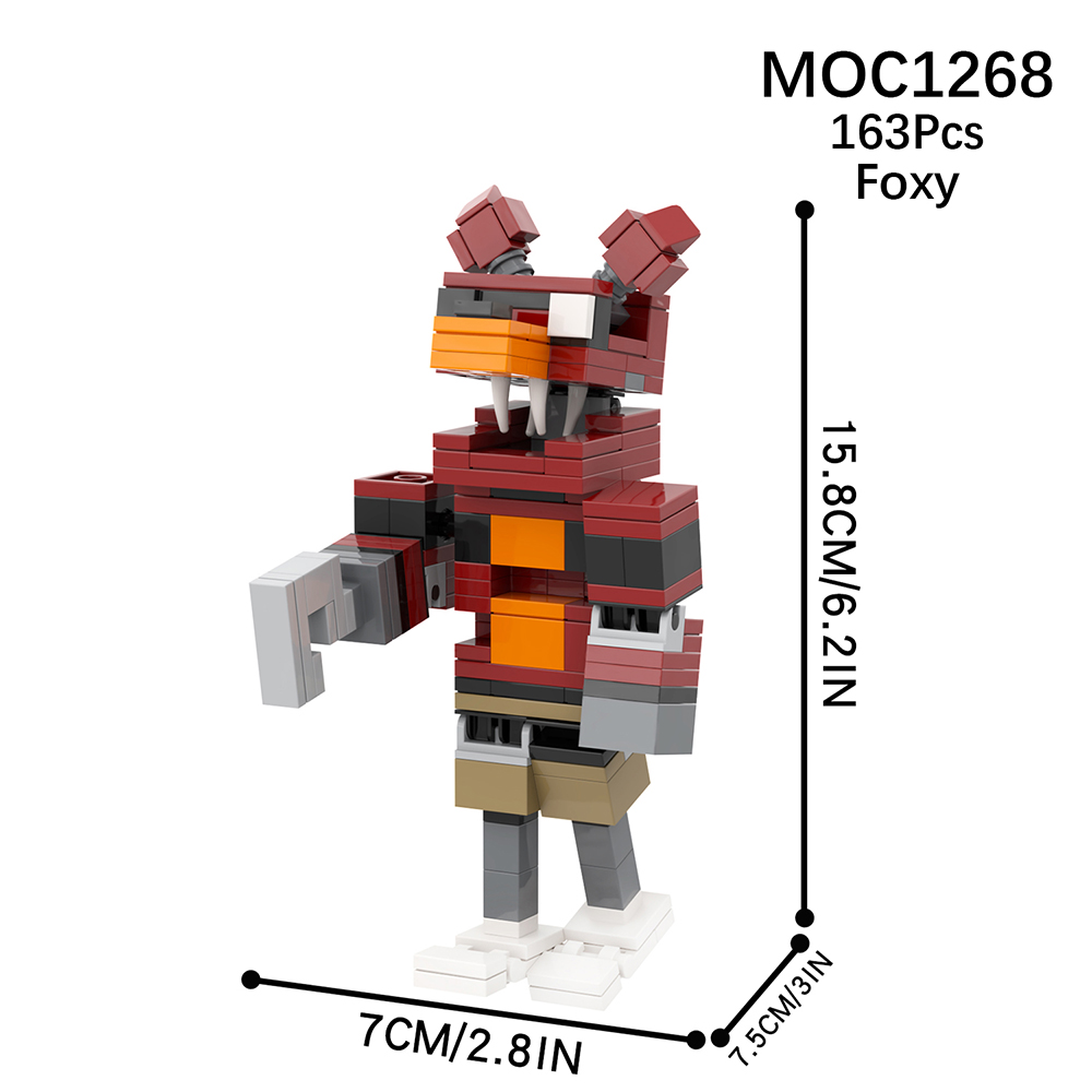 MOC1268 Creativity series Five Nights at Freddy's Game Foxy Character ...