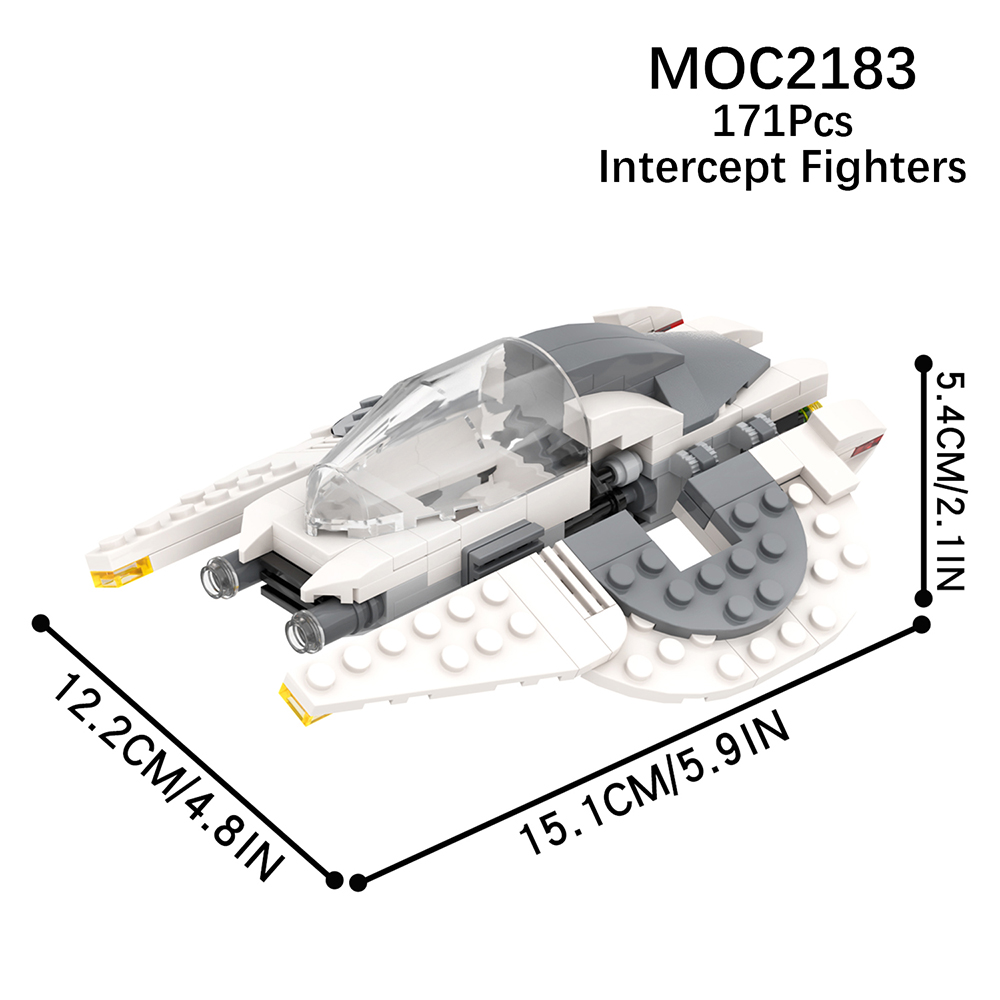 MOC2183 Star Wars Movie series Intercept Fighters Building Blocks ...