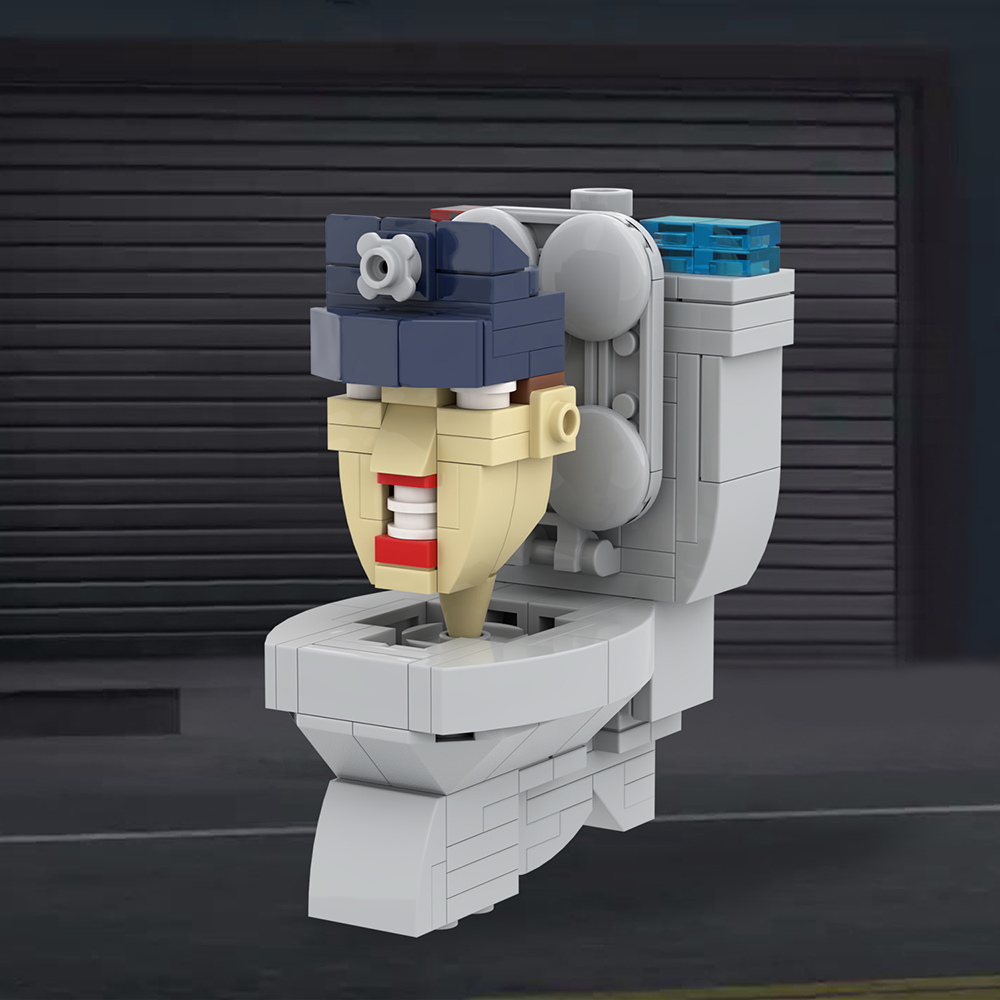 MOC1320 Creativity series Skibidi Toilet Game Police Toilet Man ...