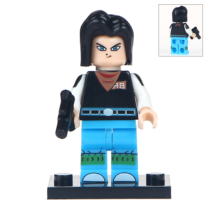 MG0040 Anime Dragon Ball Android 17 Action Figure Building Blocks Kids Toys