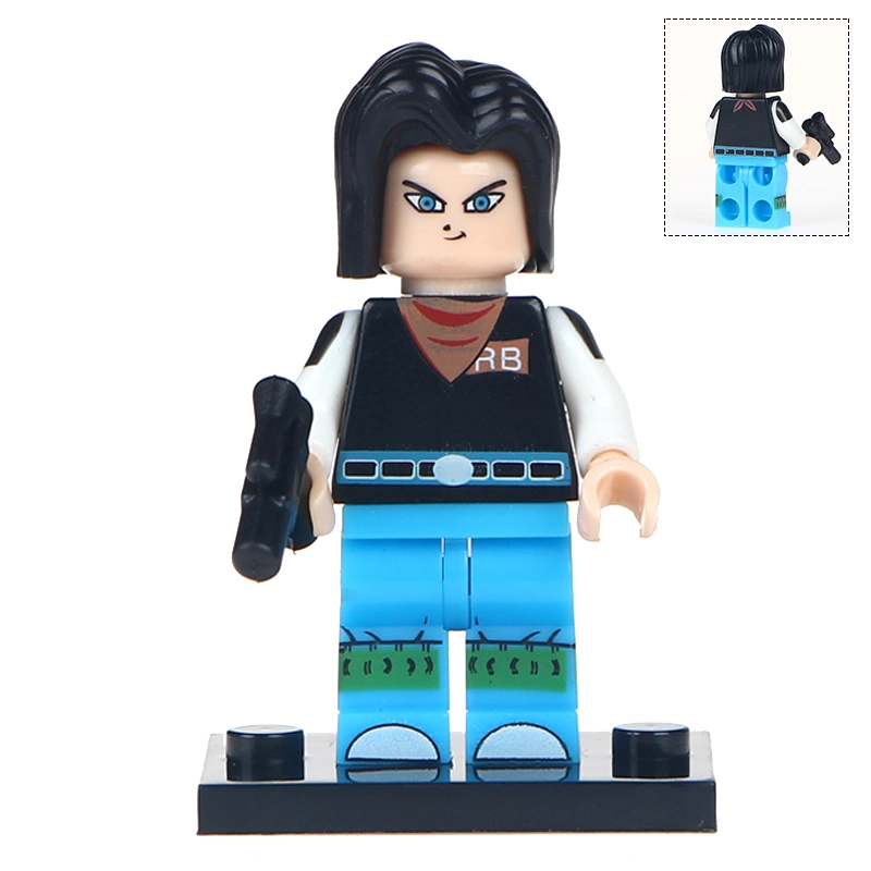 MG0040 Anime Dragon Ball Android 17 Action Figure Building Blocks Kids Toys