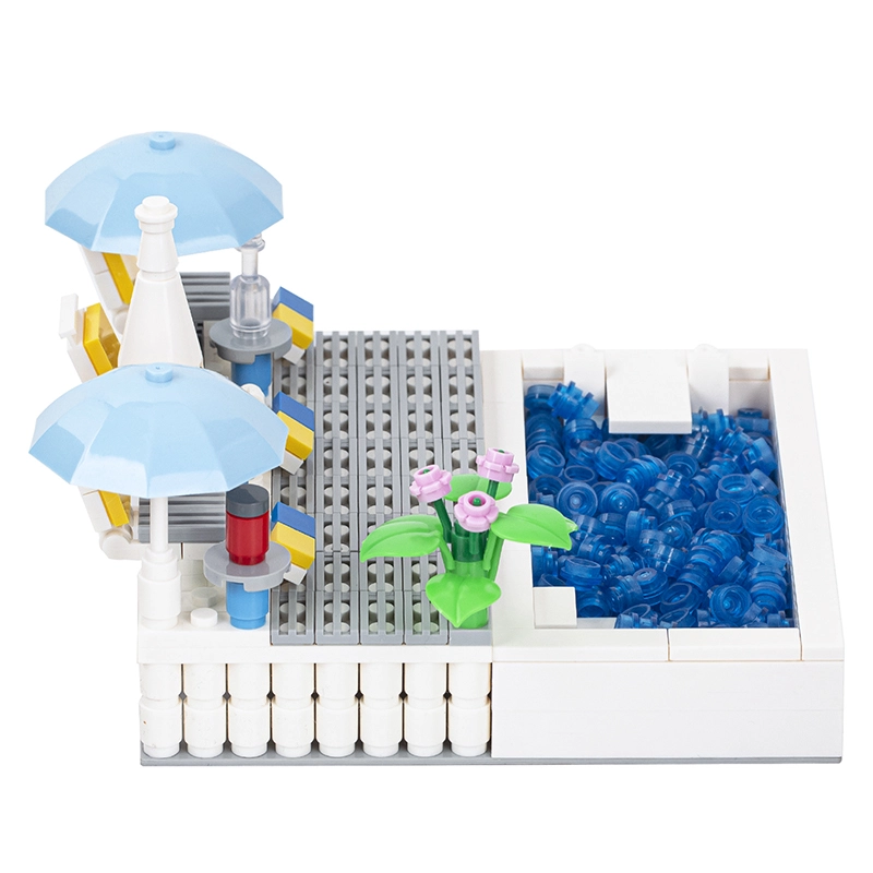 MOC4037 City Series Street View Swimming Pool Building Blocks Bricks ...