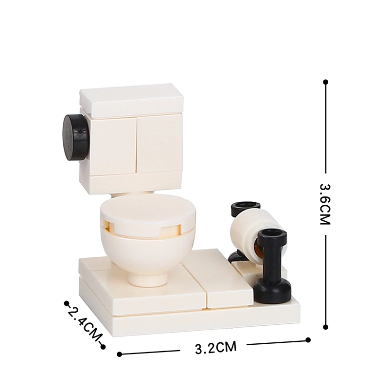 MOC0036 City Home Furniture Series Toilet Accessories Building Blocks ...