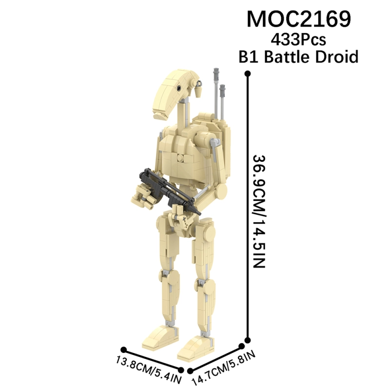 MOC2169 Star Wars Movie series B1 Combat Robot Building Blocks Bricks ...