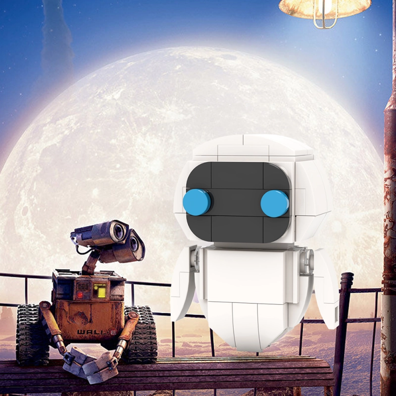 MOC7012 Creativity series Walle Cartoon EVE Action Figure Model Building Blocks Bricks Kids Toys ...
