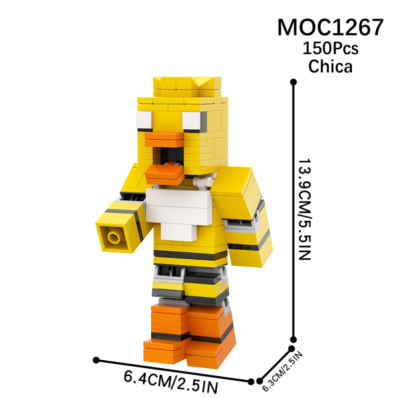 MOC1267 Creativity series Five Nights at Freddy's Game Chica Character ...
