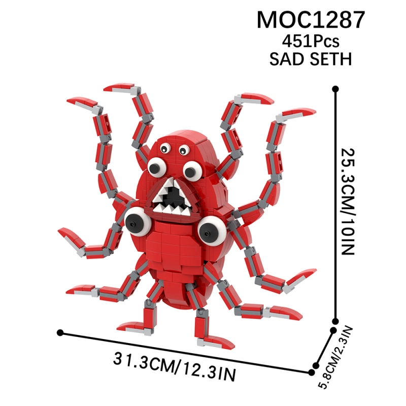 MOC1287 Creativity series Horror Game Garten of BanBan SAD SETH ...