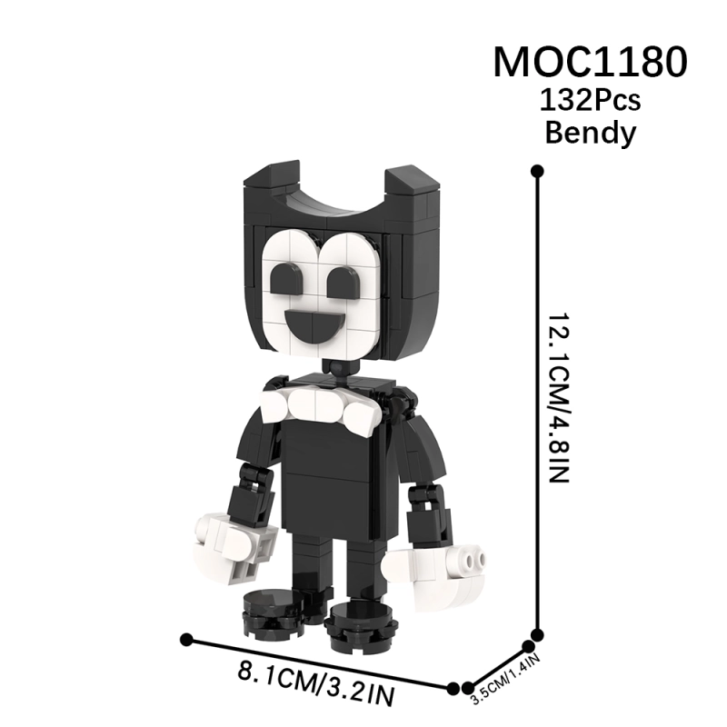 MOC1180 Creativity series Game Bendy and the ink machine Horror Bendy ...