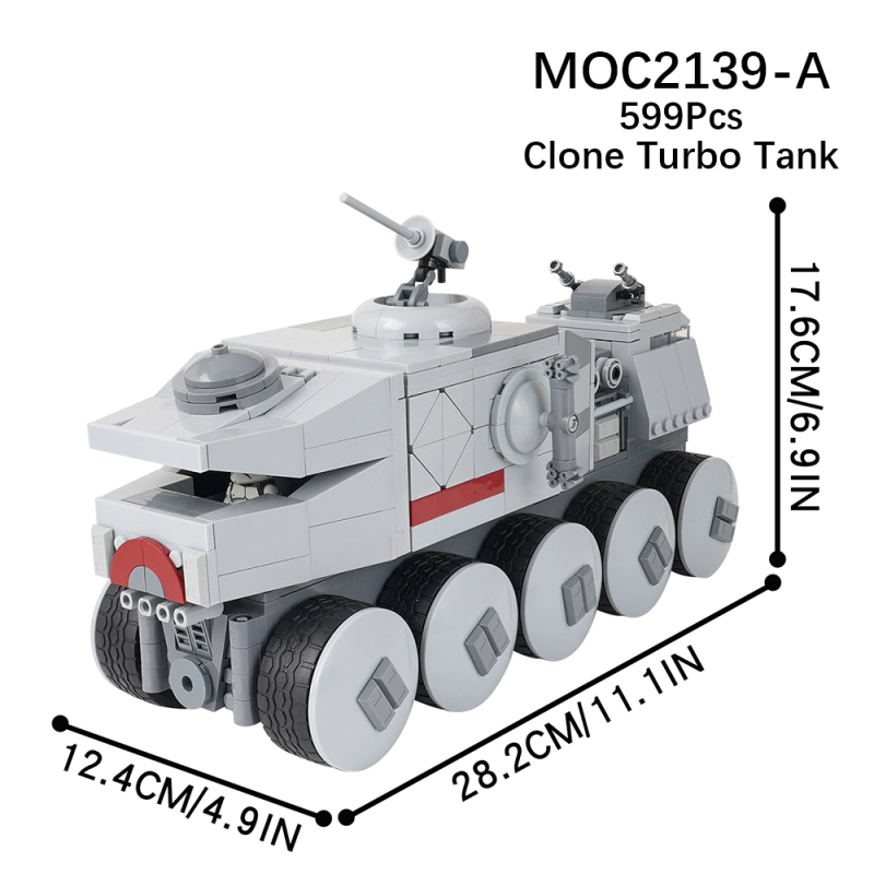 MOC2139 Star Wars Movie series Clone Turbo Tank Model Building Blocks ...