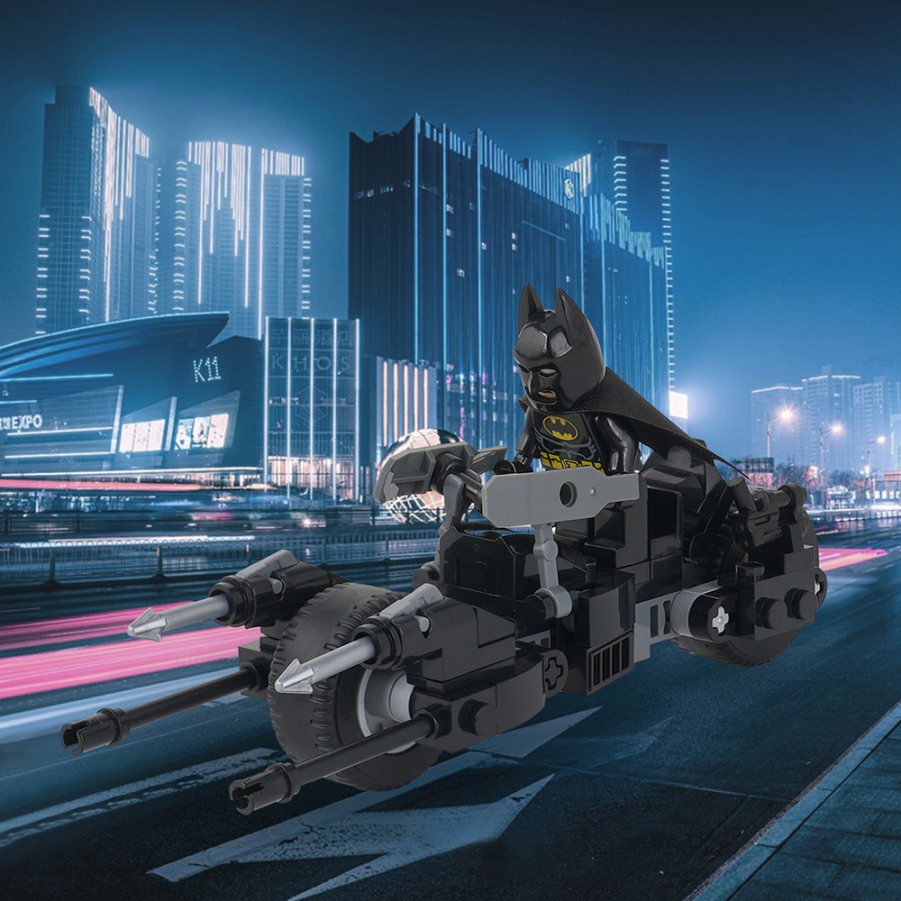 MOC1332 DC Movie Batman motorcycle Model Building Blocks Bricks Kids ...