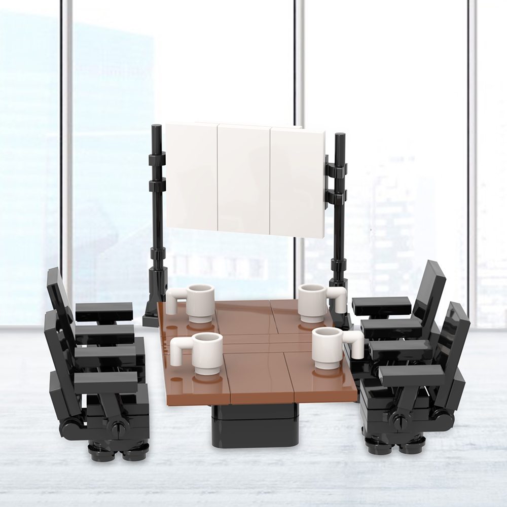 MOC4085 City Series Conference Room Building Blocks Bricks Kids Toys ...