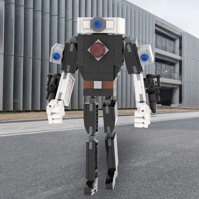 MOC1355 Creativity series Skibidi Toilet Game Projector Man Character ...