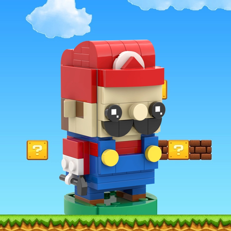 MOC7043 Creativity series Anime Luigi Action Figure Model Building ...