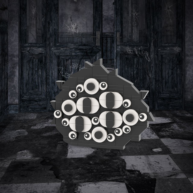 MOC1156 Creativity series Horror Game Character Multi-eyed Monster ...