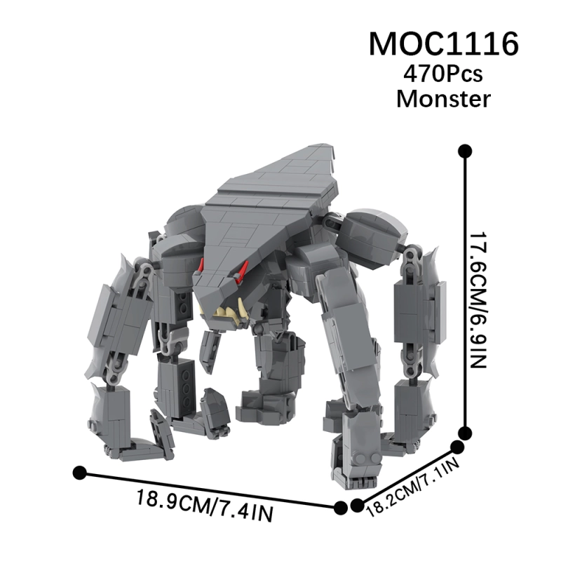 MOC1116 Creativity series Godzilla Movie Monster MUTO Building Blocks ...