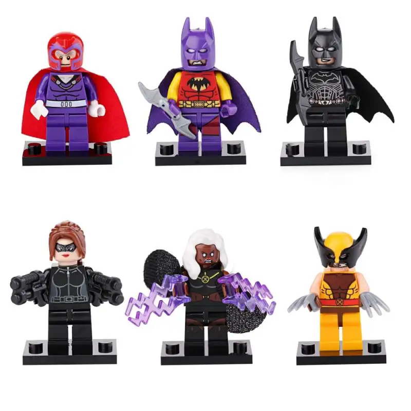 Decool0184-0189 Hero Movie Batman Wolverine Model Action Figures ...