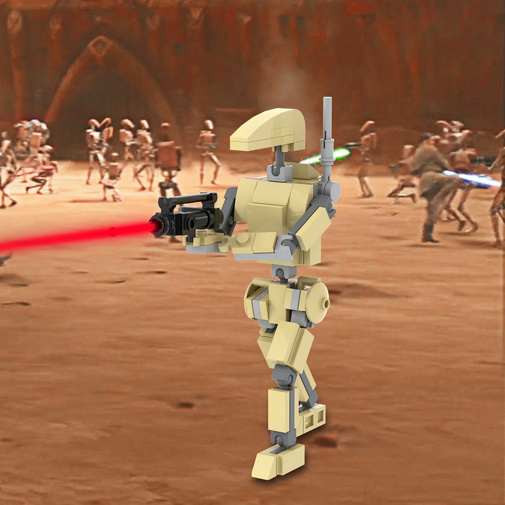 MOC2090 Star Wars Battle Droid Action Figure Building Blocks Bricks ...