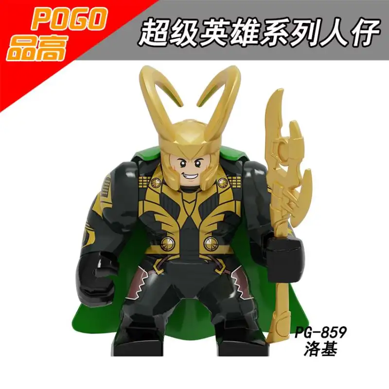 PG8262 Movie Series Superhero Big Man Black Panther Captain America Red ...