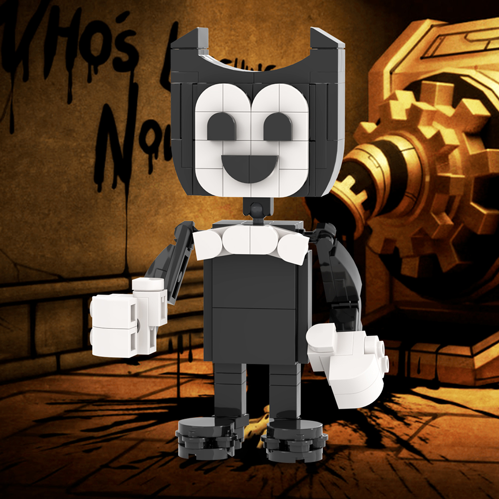 MOC1180 Creativity series Game Bendy and the ink machine Horror Bendy Model Building Blocks ...