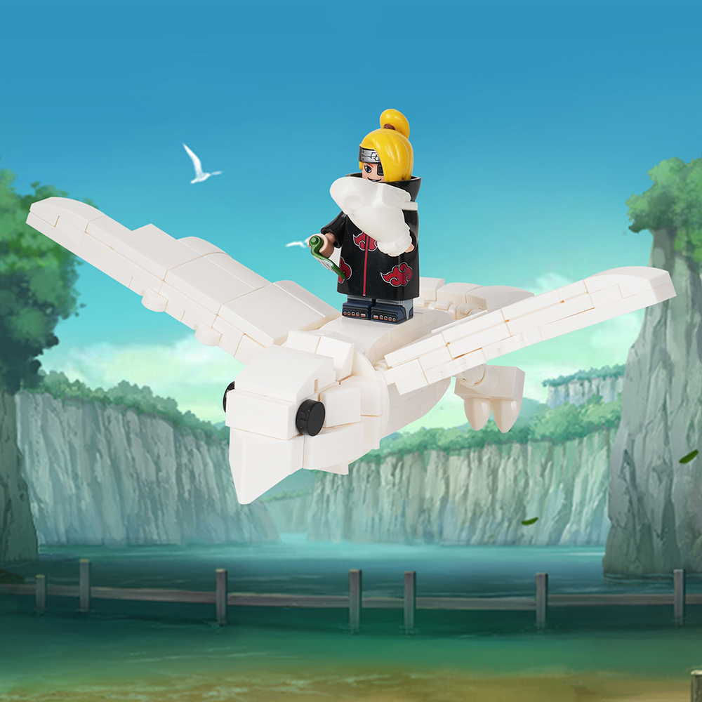 MOC1183 Anime NARUTO Explode Clay Giant Bird Action Figure Building ...