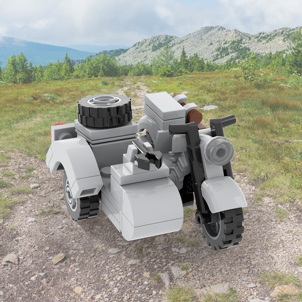 MOC5040 Military 97-type military motorcycle Building Blocks Bricks ...