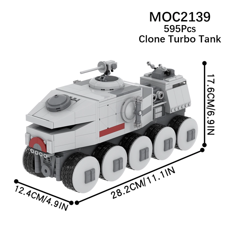MOC2139 Star Wars Movie series Clone Turbo Tank Model Building Blocks ...