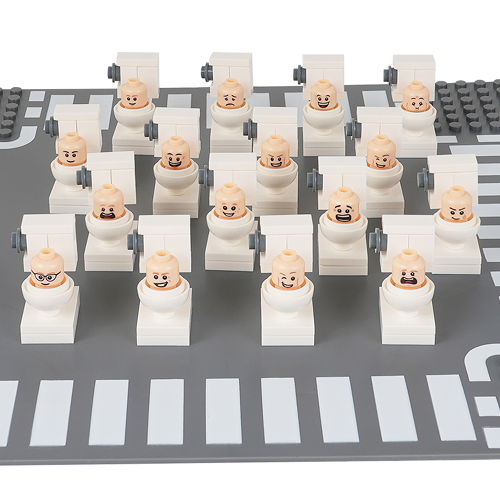 MOC1316 Creativity series Skibidi Toilet Brick Toilet man legion ...