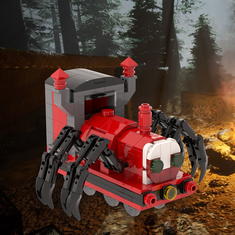 MOC1182 Creativity series Horror Game Choo-Choo Charles Model Building Blocks Bricks Kids Toys ...