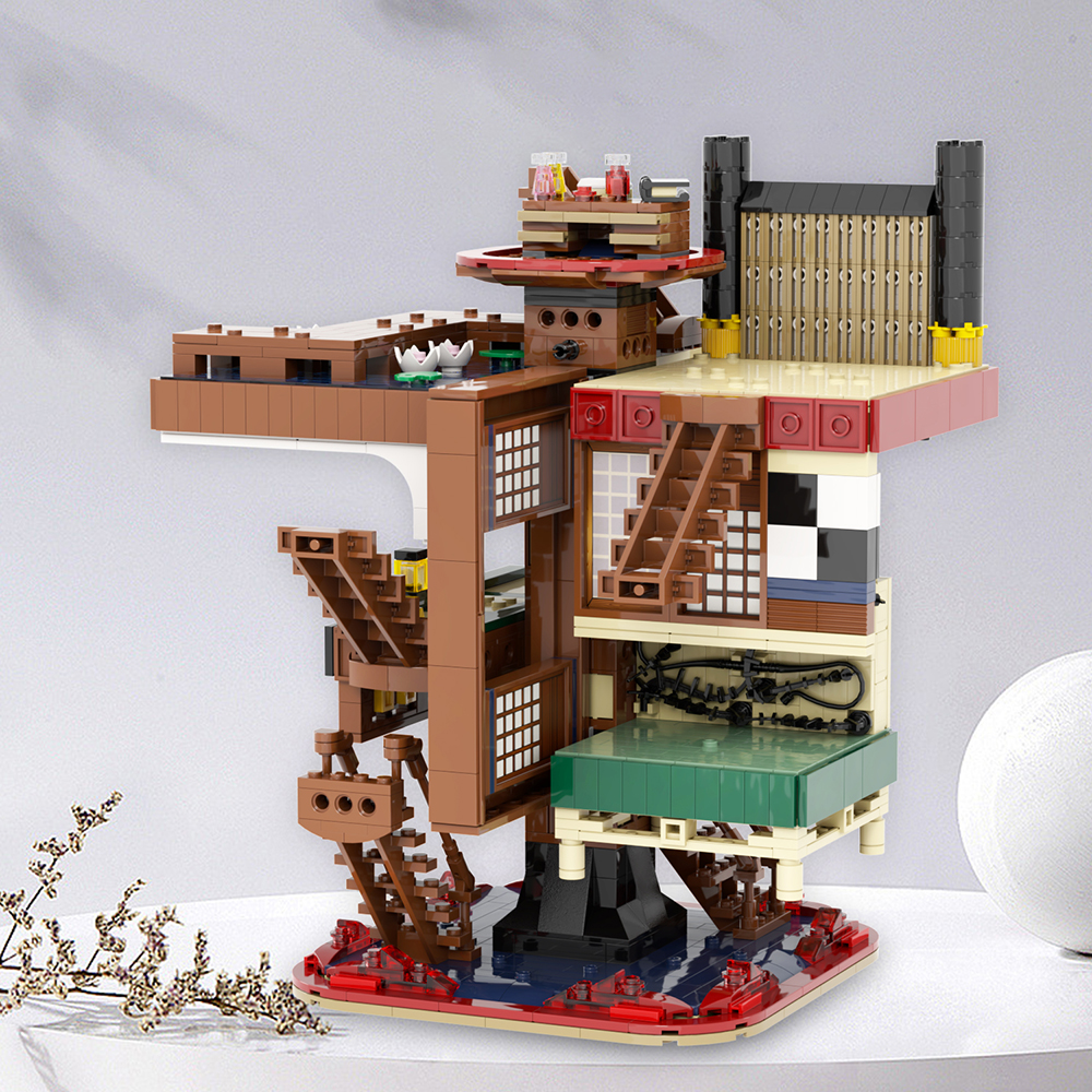 MOC1212 Anime Demon Slayer Infinity Castle Scene Building Blocks Bricks ...