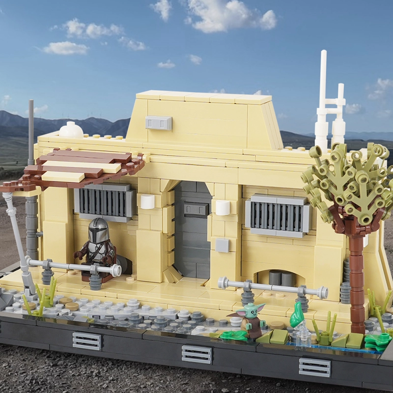 MOC2173 Star Wars Movie series Mandalorian Hut Street View Building ...