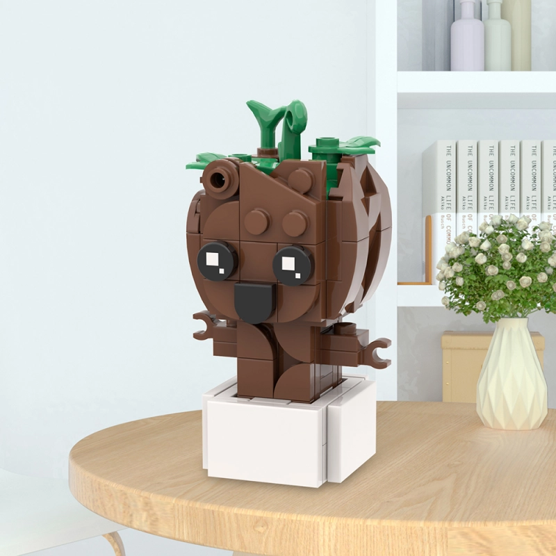 MOC7042 Creativity series Marvel Movie Groot Potted Model Building ...