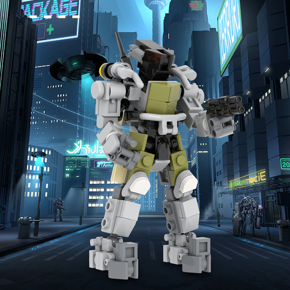 MOC1206 Creativity series Human Mecha Model Building Blocks Bricks Kids ...