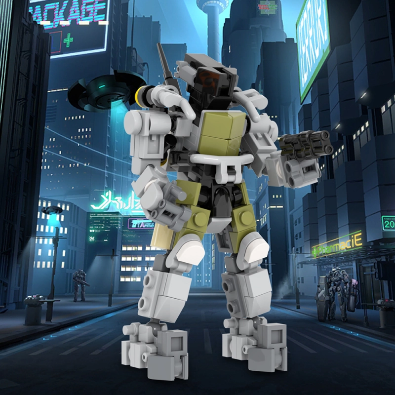 MOC1206 Creativity series Human Mecha Model Building Blocks Bricks Kids ...