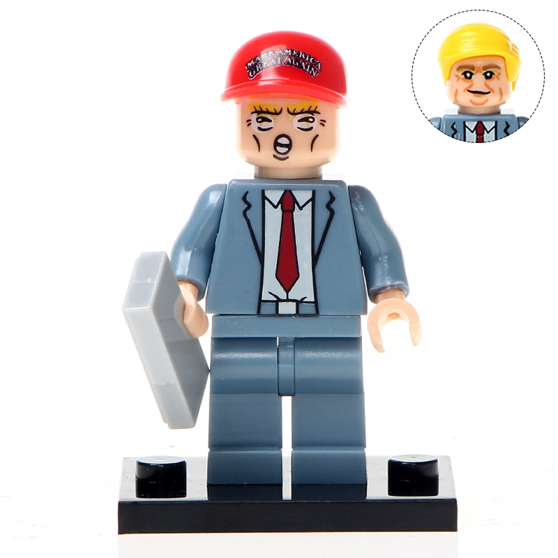 WM224 Trump Action Figures Birthday Gifts Building Blocks Kids Toys