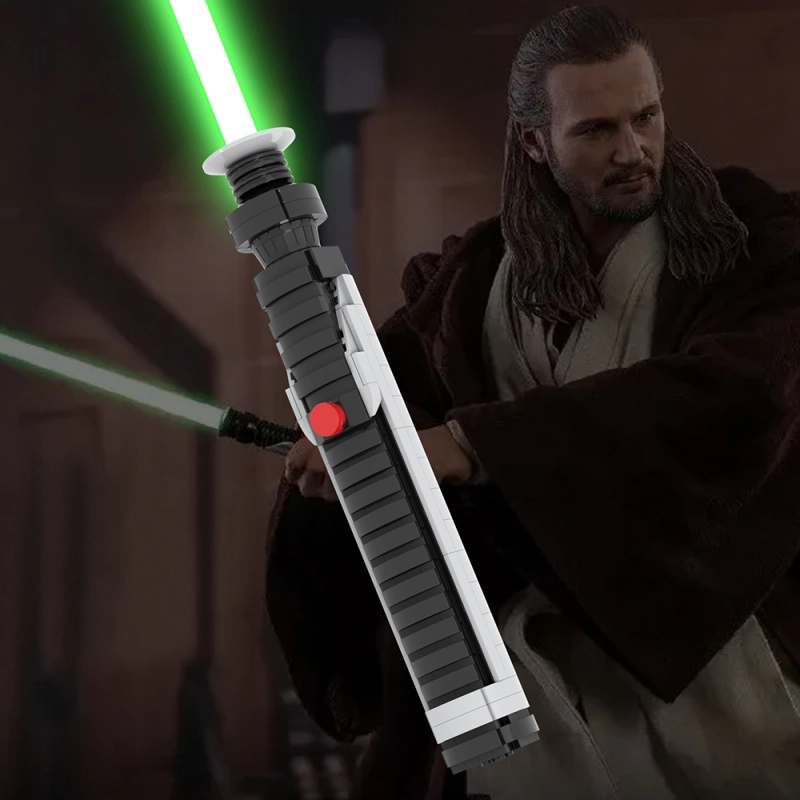 MOC2097 Star Wars Series Qui Gon Lightsaber Building Blocks Bricks Kids ...