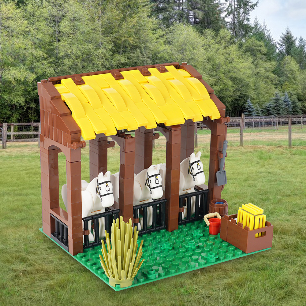 MOC5045 Military Series Stable Building Blocks Bricks Kids Toys for ...