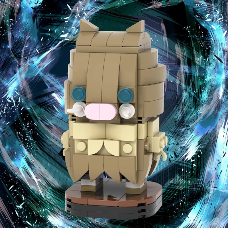 MOC1167 Creativity series Demon Slayer Hashibira Inosuke brickheadz ...