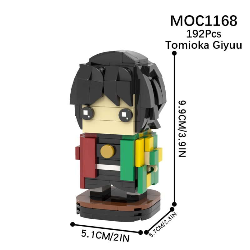 MOC1168 Creativity series Demon Slayer Tomioka Giyuu brickheadz ...