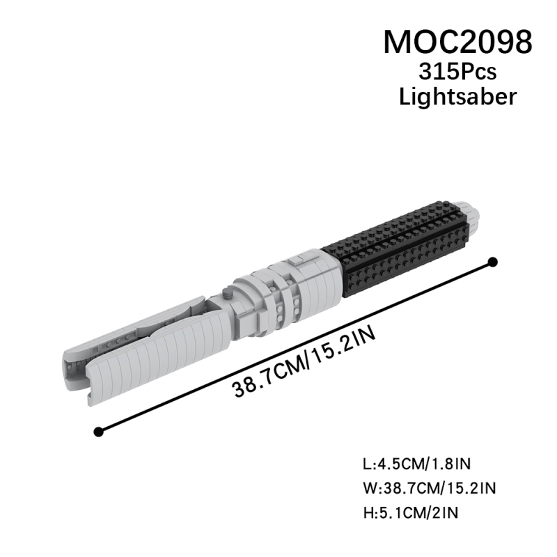 MOC2098 Star Wars Cal Kestis Lightsaber Weapons MOC Building Blocks ...