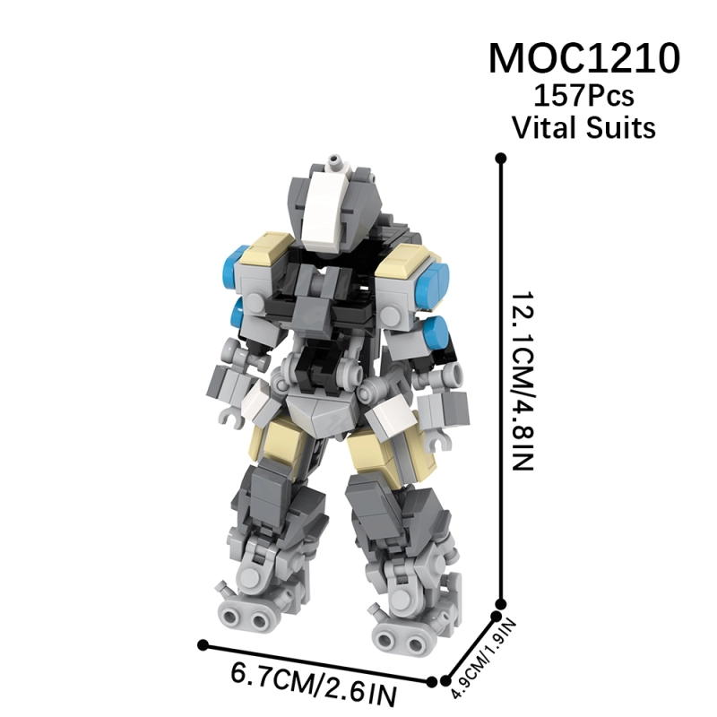 MOC1210 Creativity Series Vital Suits Model Building Blocks Bricks Kids ...
