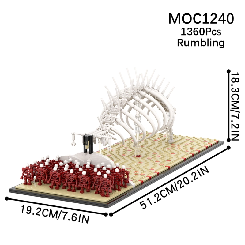 MOC1240 Creativity series Attack on Titan Rumbling Scene Model Building ...